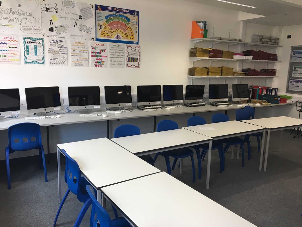 Music Room at Westfield Academy for hire in Watford - SchoolHire