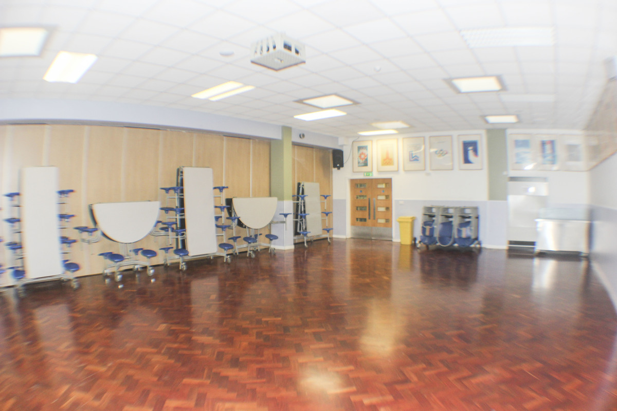 Main Hall at The Mountbatten School for hire in Romsey - SchoolHire