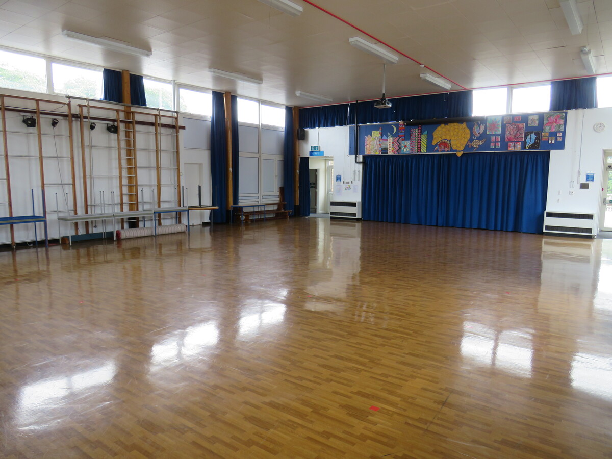 Main Hall at Thames View Primary School for hire in Gillingham - SchoolHire
