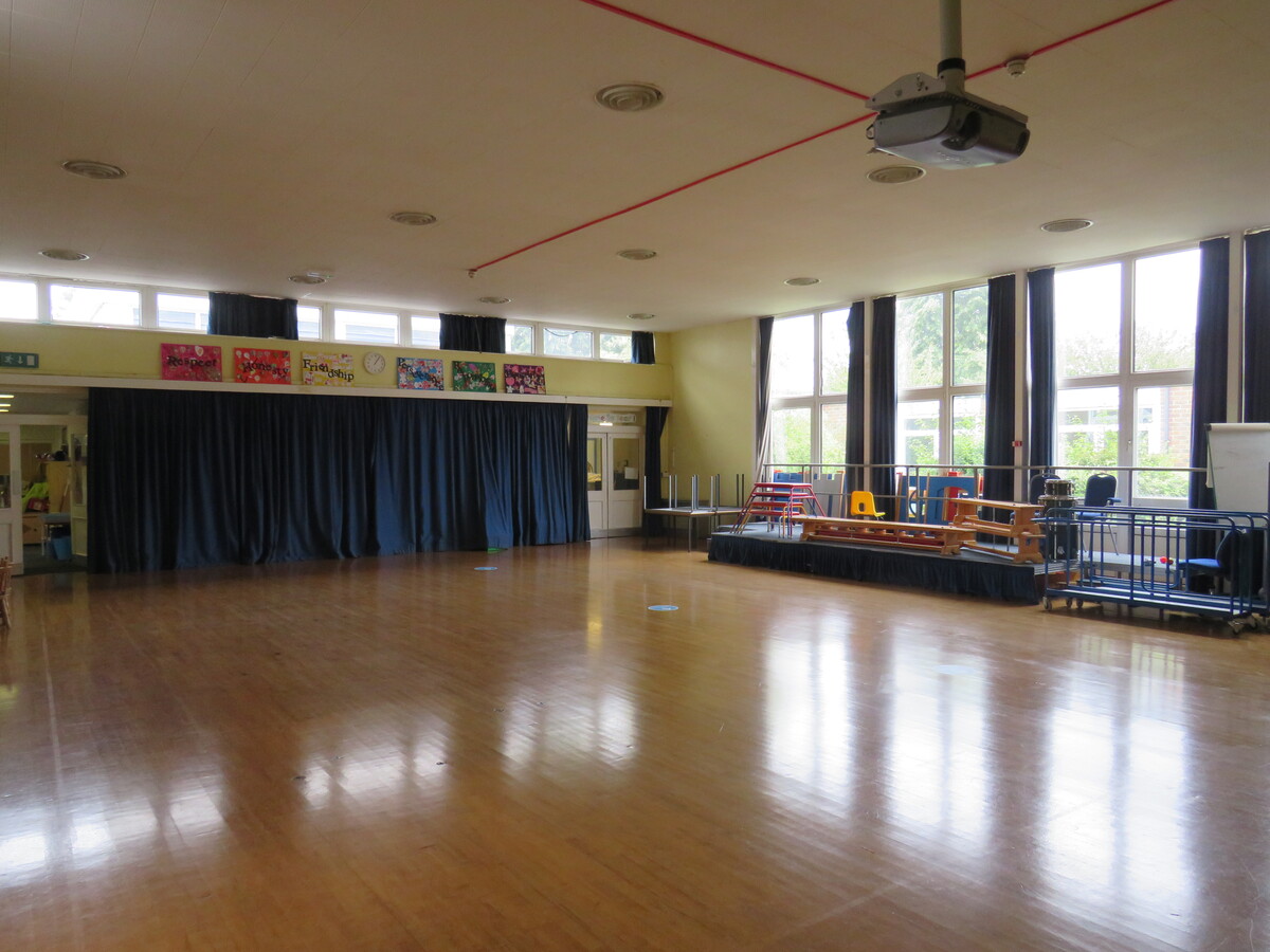 Main Hall at Thames View Primary School for hire in Gillingham - SchoolHire