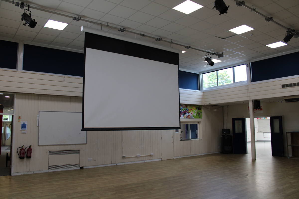 Main Hall at Yateley School for hire in Yateley - SchoolHire