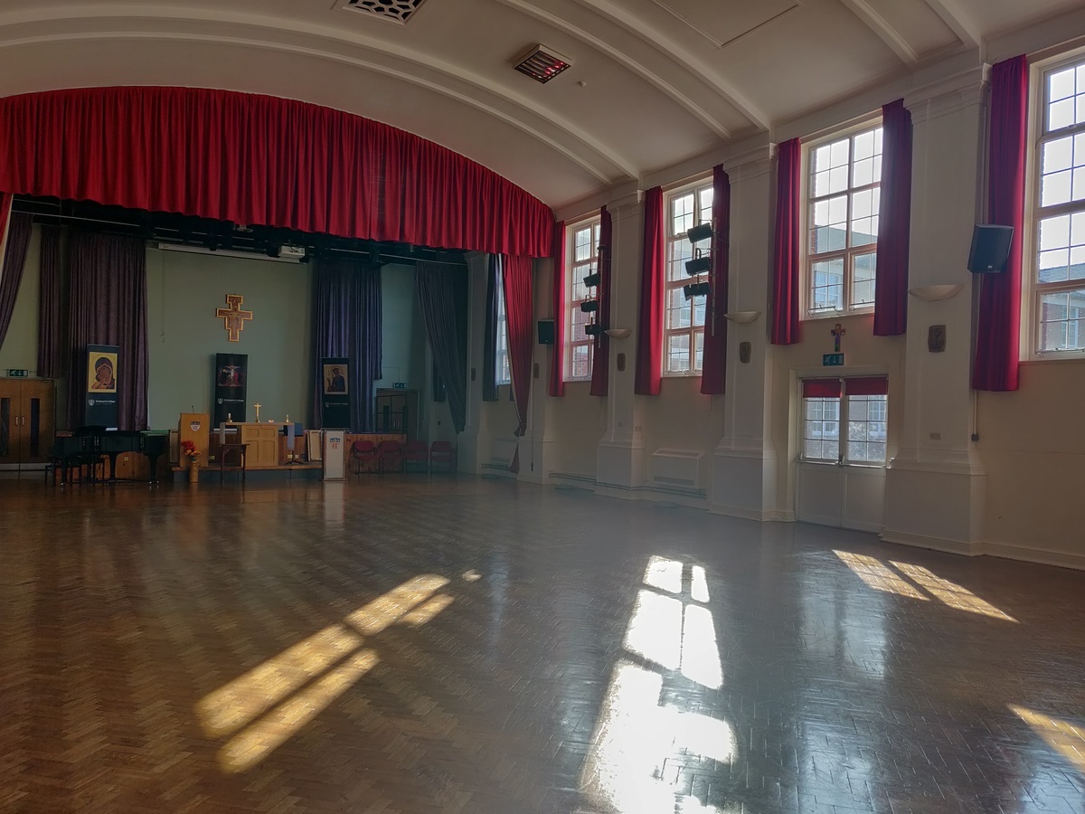 Main Hall at EDU @ St Edwards College for hire in Liverpool - EDU