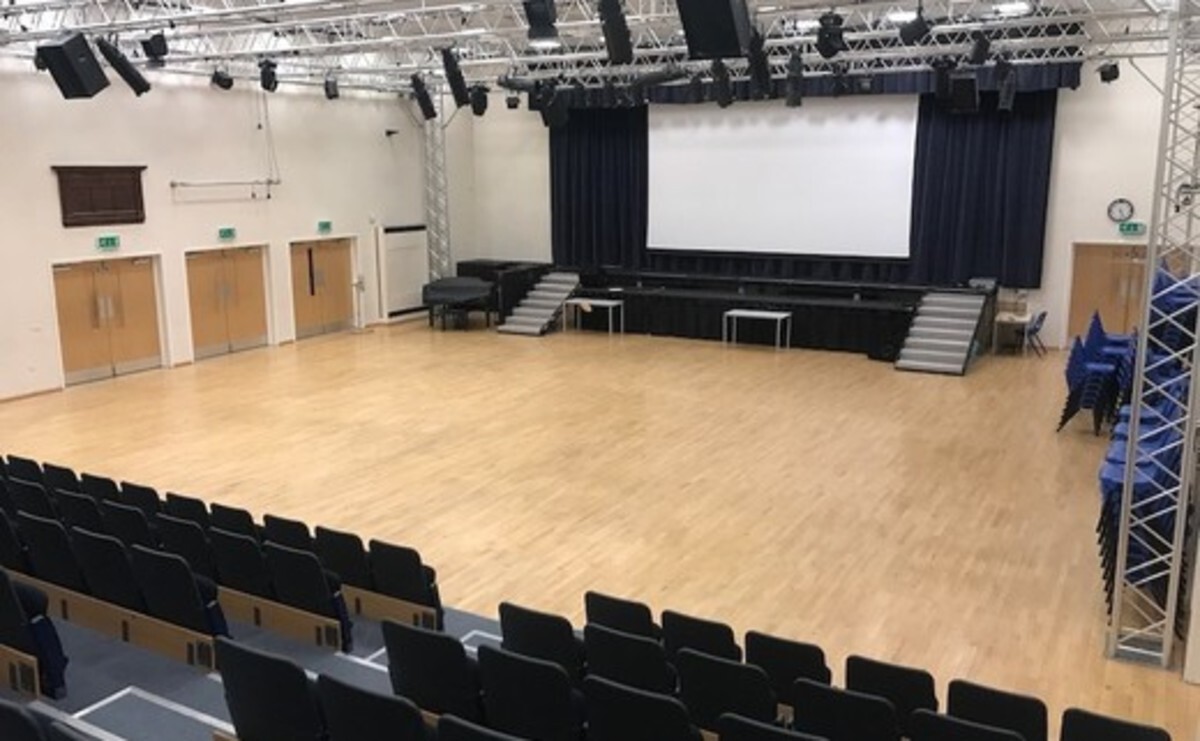 Main Hall at Ormskirk School for hire in Ormskirk - SchoolHire