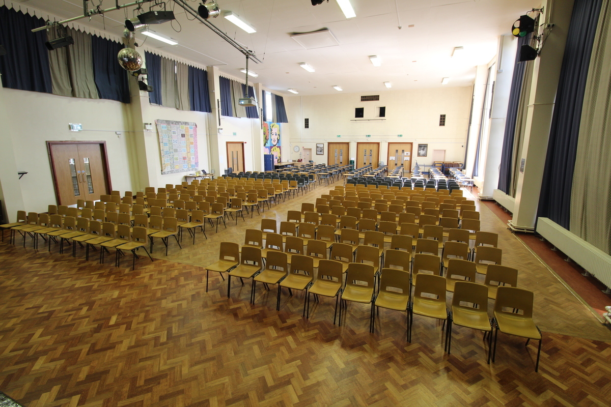 Main Hall at EDU @ Manor Croft Academy for hire in Dewsbury - EDU