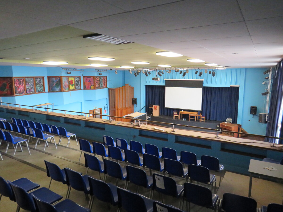 Main Hall at Bishopshalt School for hire in Middlesex - SchoolHire