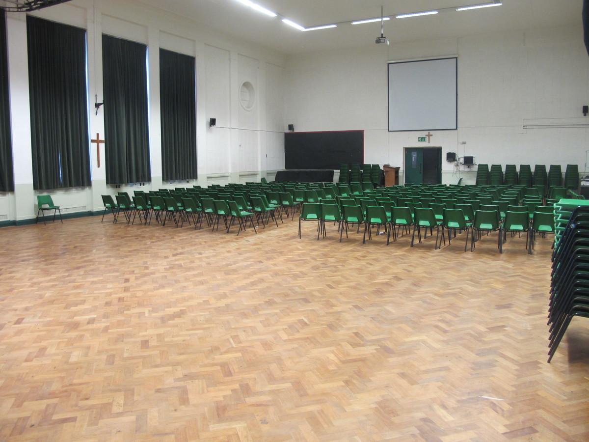 Main Hall at The Catholic High School for hire in Chester - SchoolHire