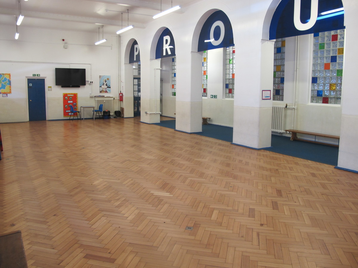 Main Hall at James Wolfe Primary School with Centre for Deaf Children ...